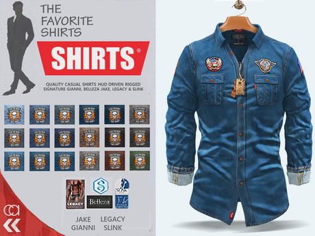 Second Life Marketplace - [CA] CASUALLI SHIRTS DESIGN